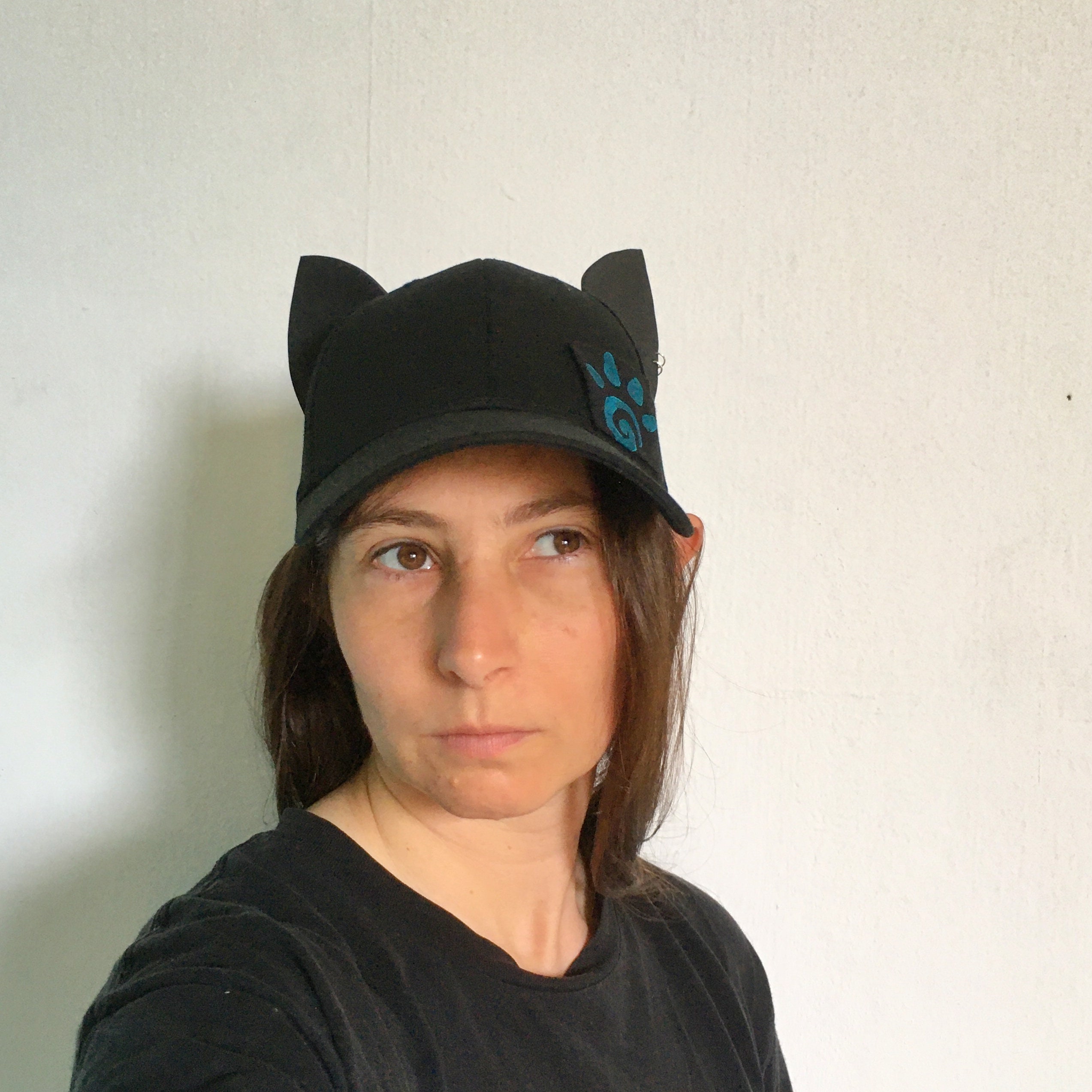 Cap With Animal Ears, Clean Design, Elegant yet Playful, Paw Print ...