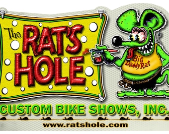 Rat's Hole Custom Bike Shows Cafe Racer Big Daddy Rat Fink Full Color ...