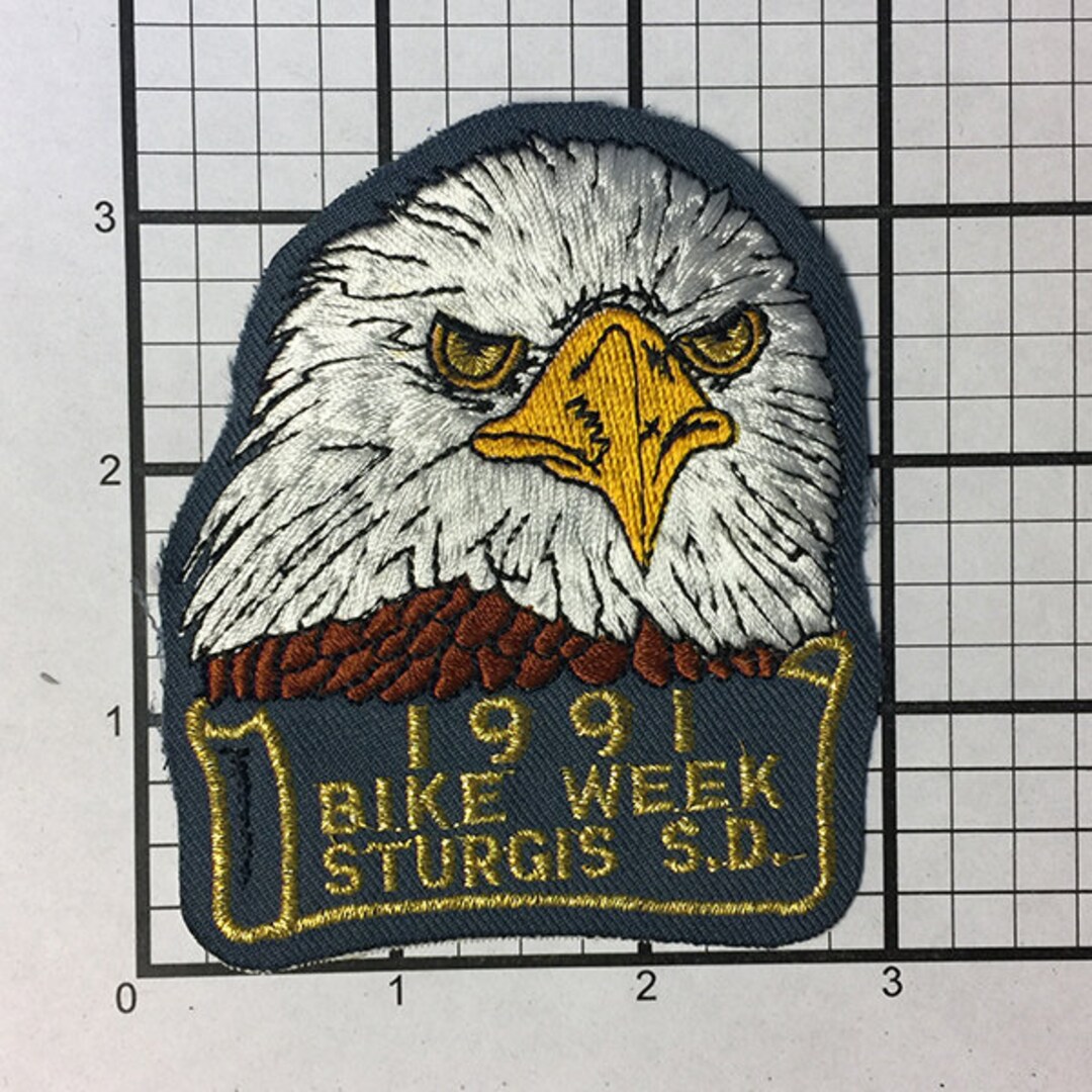 Vintage 1991 Bike Week Sturgis SD Patch: Eagle Harley Biker - Etsy