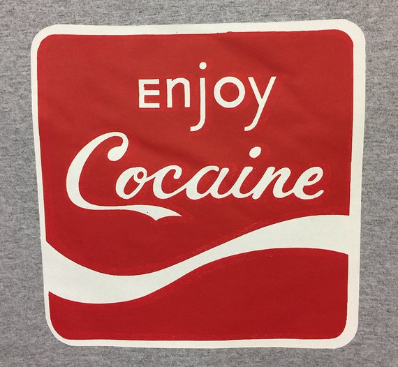 Enjoy Cocaine 1970's. Printed in the 70's this transf… - Gem