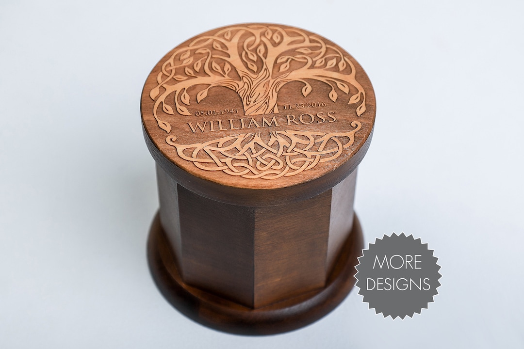 Tree of Life Urns Forest Mountains Urn for Human Ashes Wooden - Etsy