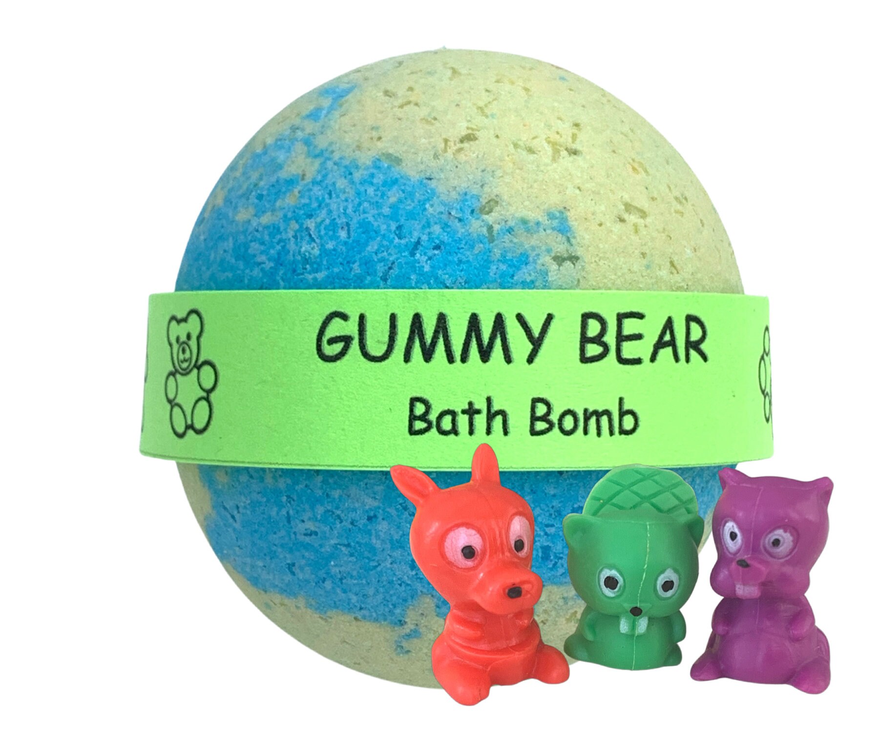 3 Gummy Bear Bath Bombs With Surprise Animal Toys Inside Gummy Bear ...