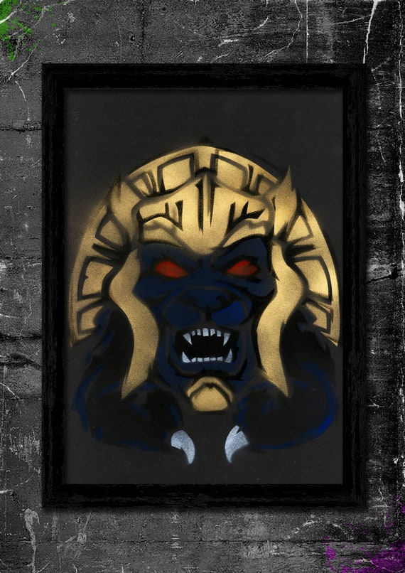 Goldar A3 Signed Original Inspired by Power Rangers | Etsy
