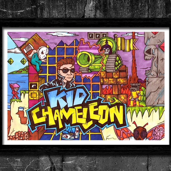 Chameleon Art - Etsy