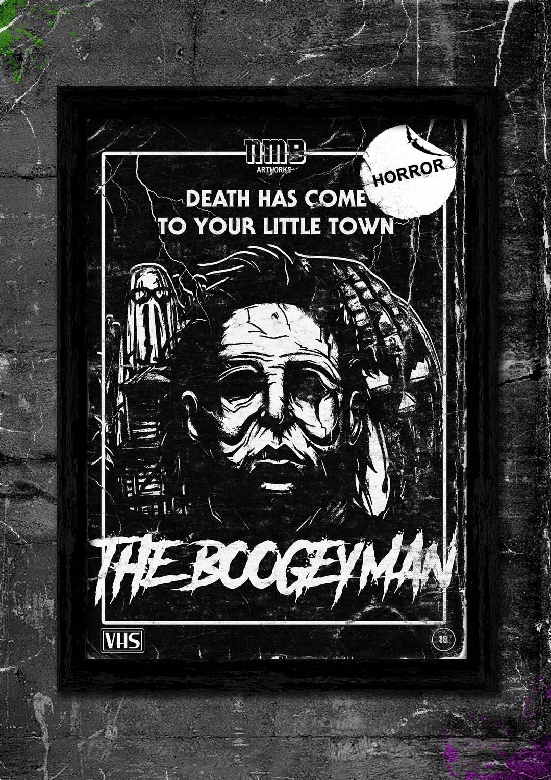 VHS Series - the Boogeyman - A6/A5/A4/A3 Signed Art Print (inspired by ...