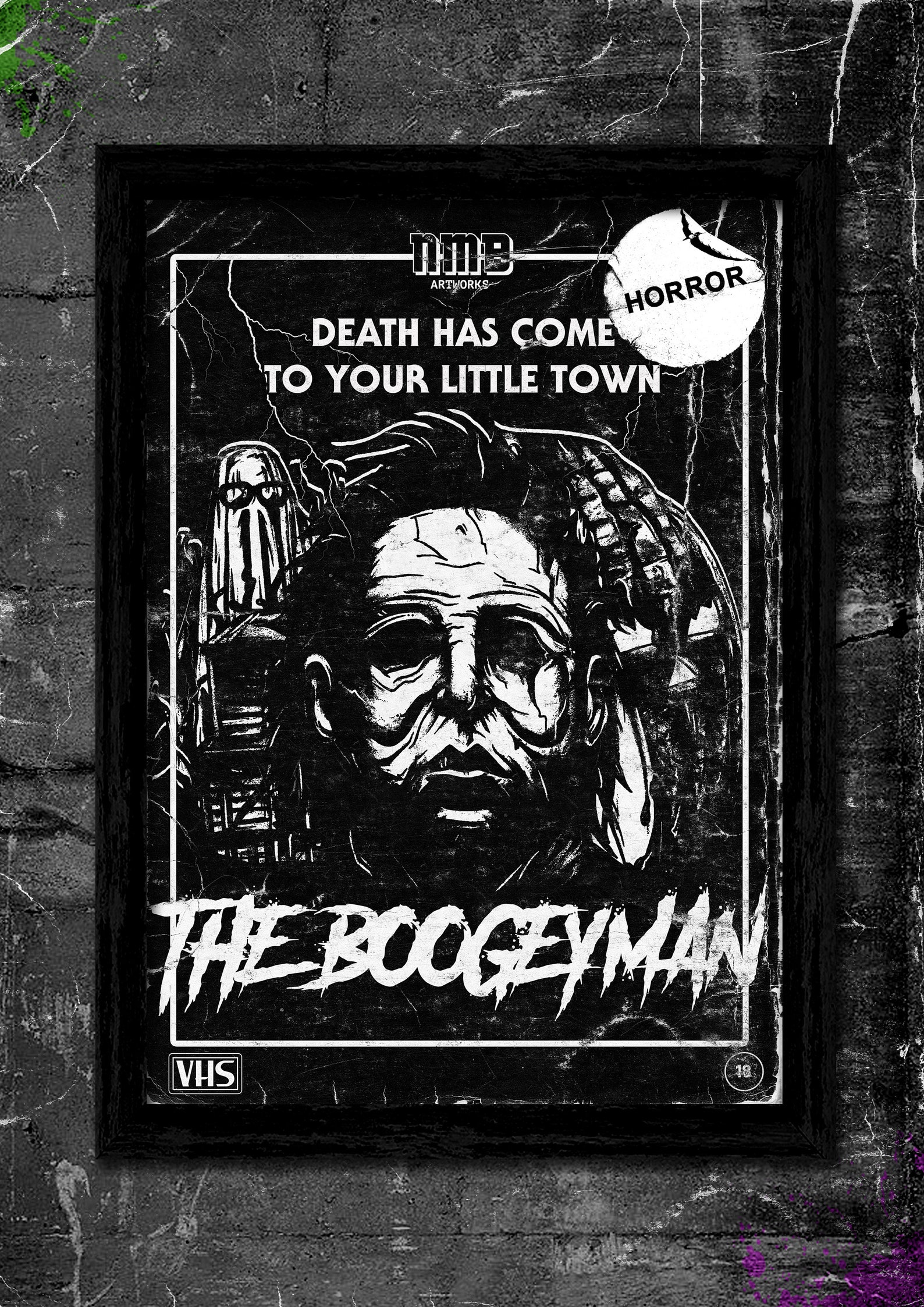 VHS Series the Boogeyman A6/A5/A4/A3 Signed Art Print - Etsy