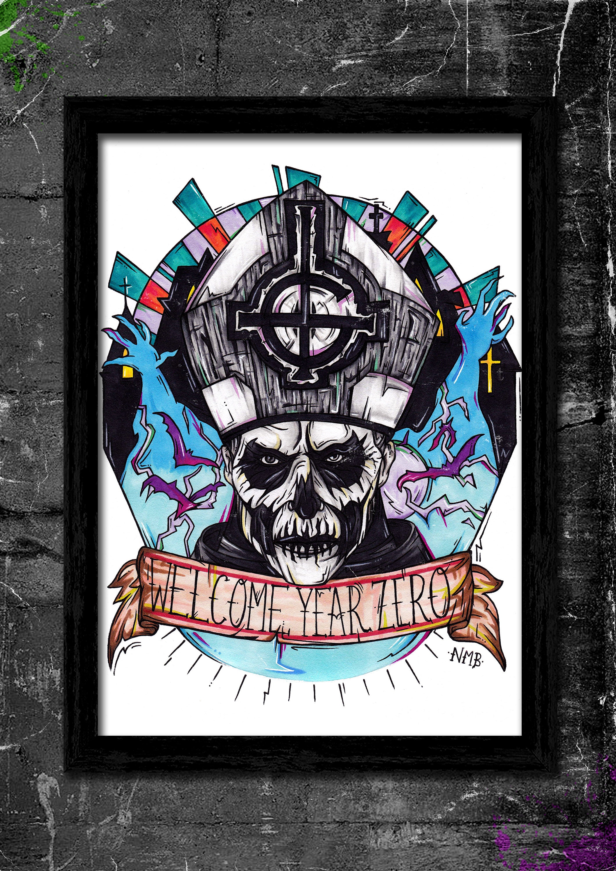 Welcome Year Zero DIGITAL Art Print Inspired by Ghost | Etsy