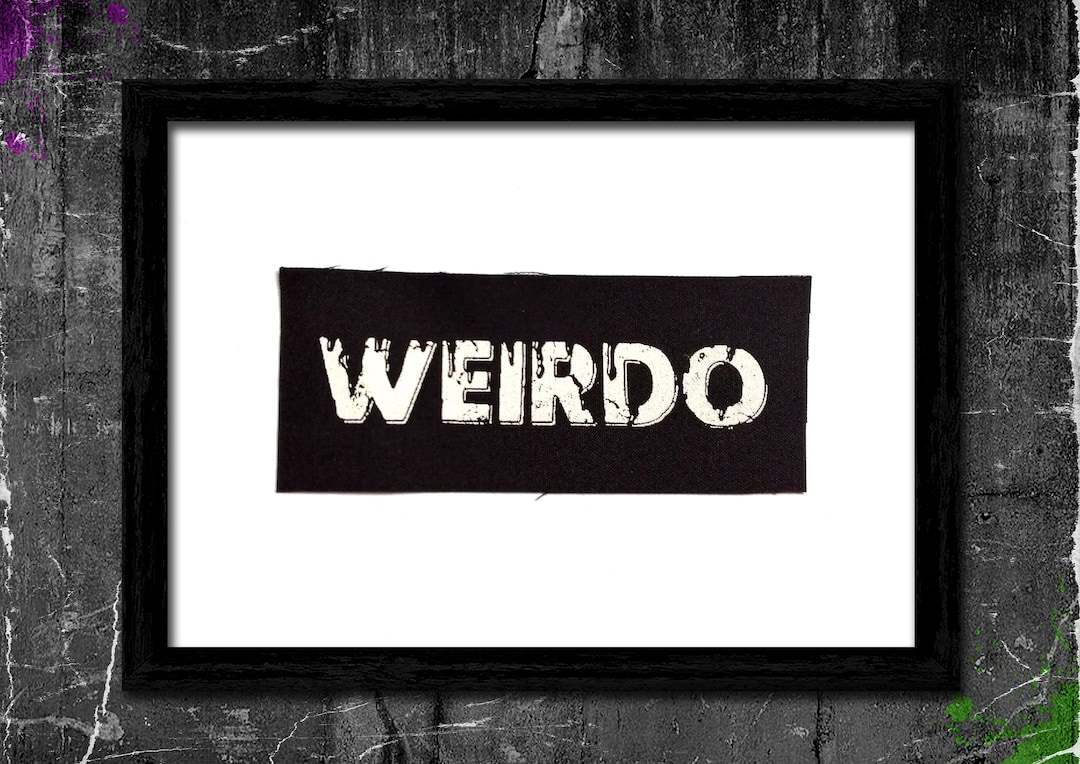 WEIRDO Patch with Unfinished Raw Edges - Etsy