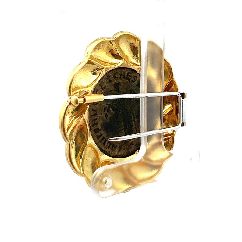 Antique 17.80 Grams 18 Karat Yellow Gold Coin Pin Brooch - Etsy
