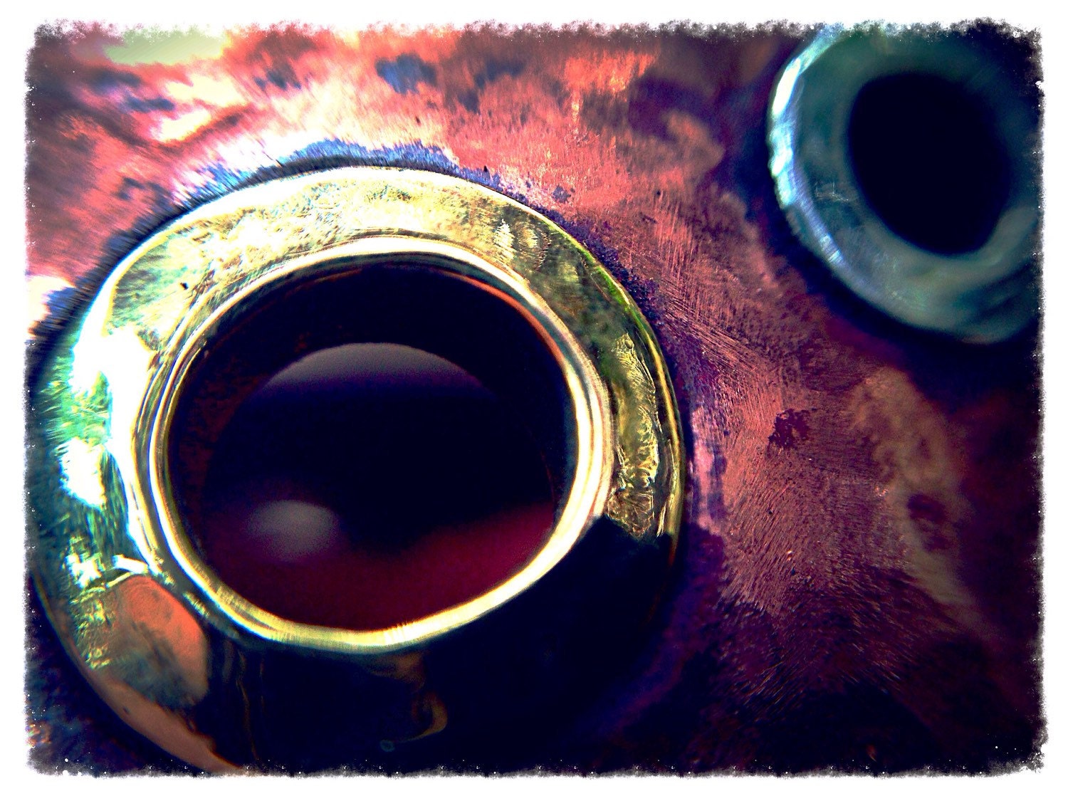 Hand Forged Copper and Leather Cuff | Etsy