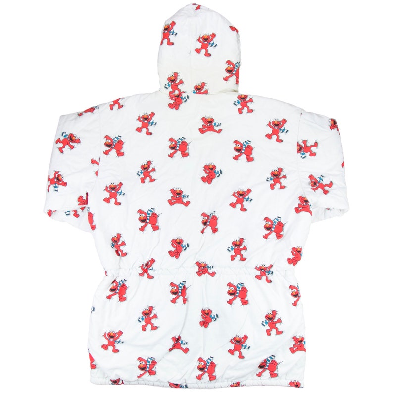 Vintage 90's Reversible Elmo Jacket Sesame Street Official Adult Size ...