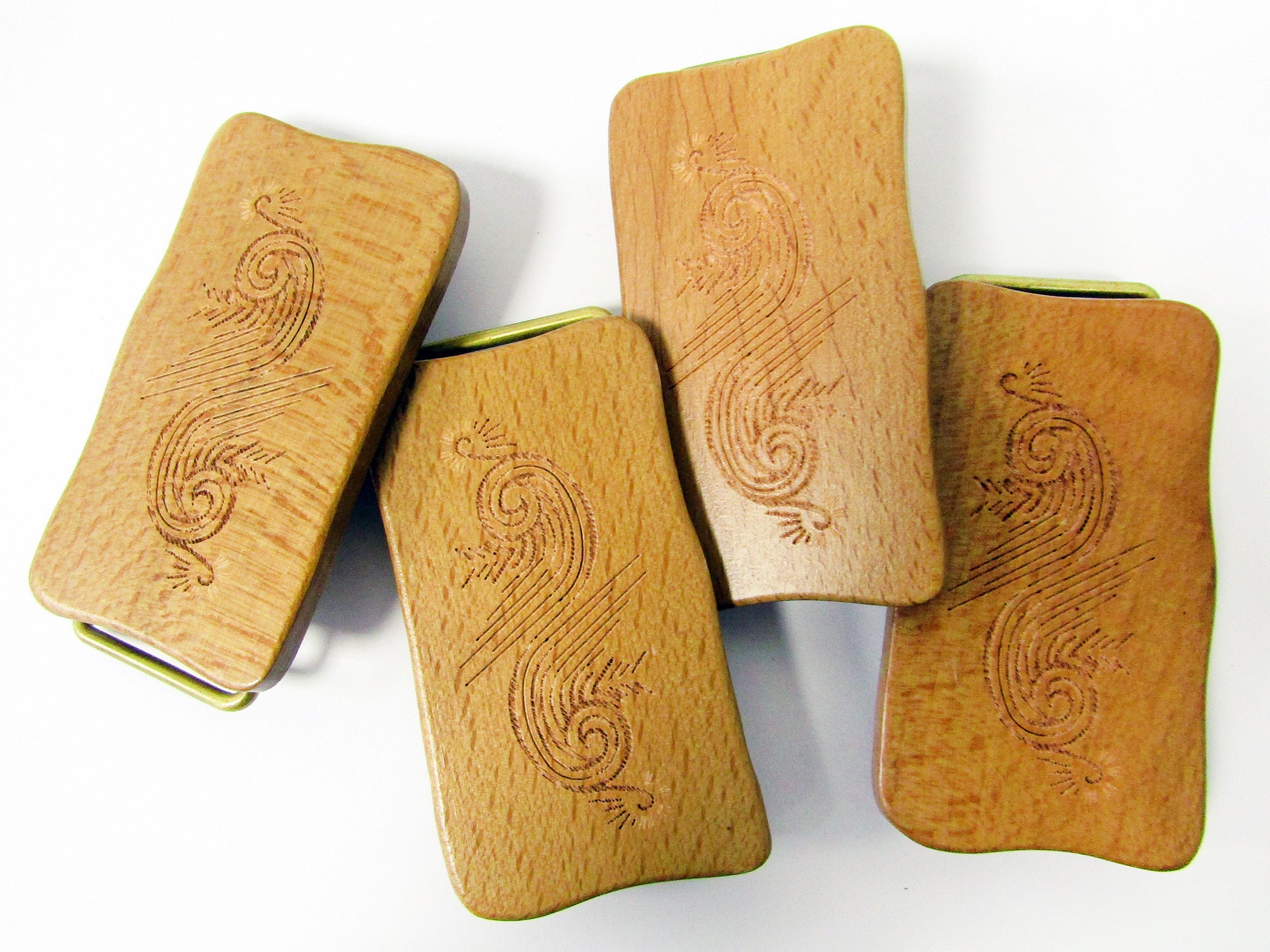 Wooden Belt Buckle With Etched Design, Natural Wood Belt Buckle - Etsy