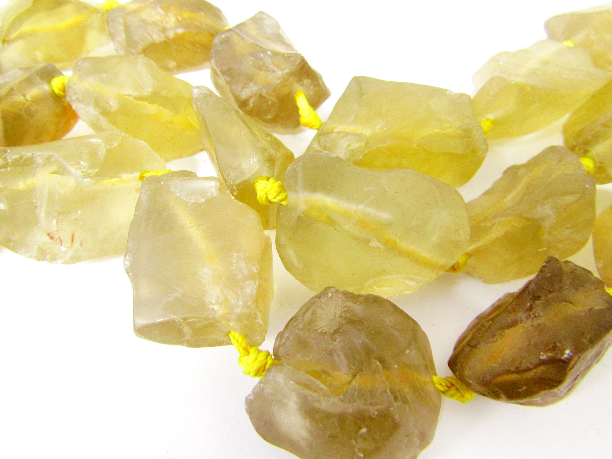 Natural Raw Rough Limon Quartz Nugget Beads for Jewelry Making - Etsy UK