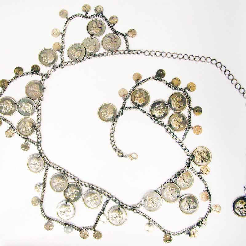 Vintage Coin Belt - Etsy