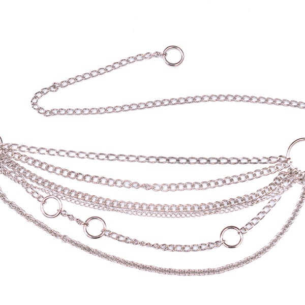 Silver Chain Belt - Etsy