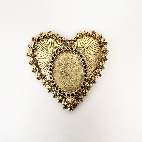 Heart Belt Buckle Gold - Etsy