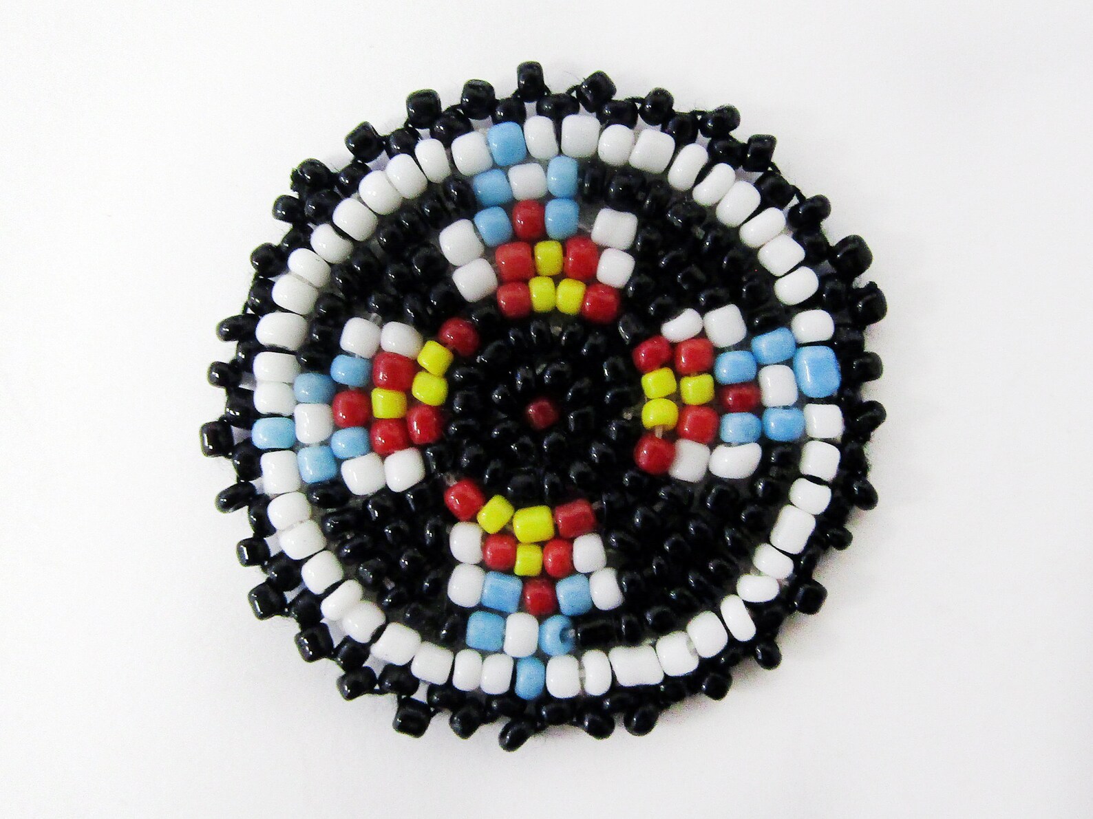 Seed Bead Rosette Round Seed Bead Patch - Etsy