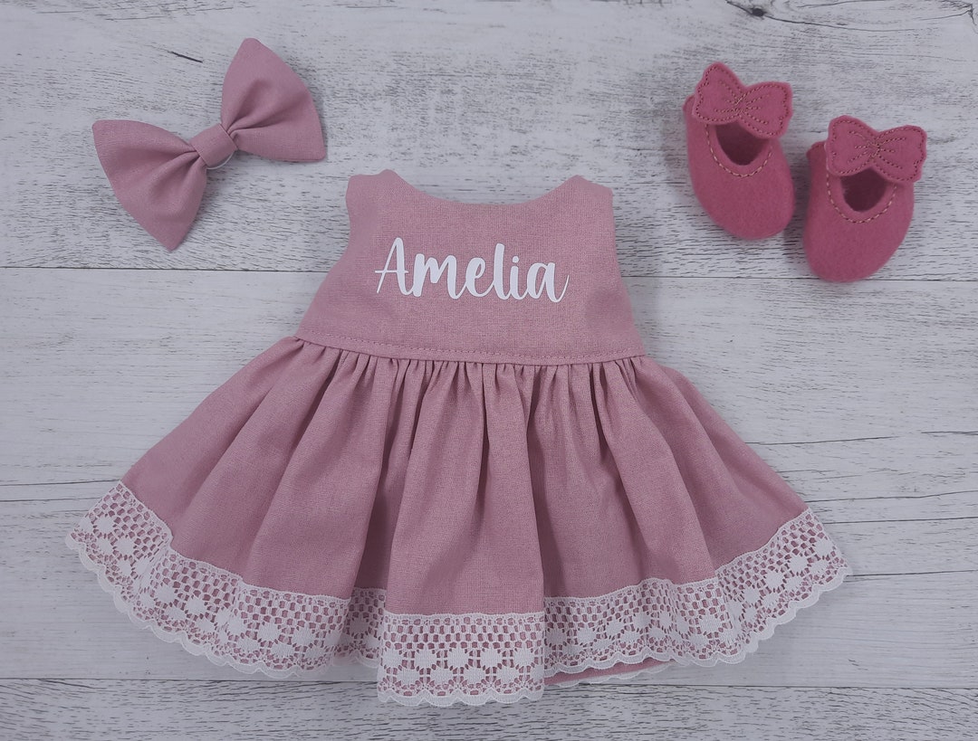 Handmade Custom Rag Doll Clothing, Personalized Dress, Dress up Doll ...