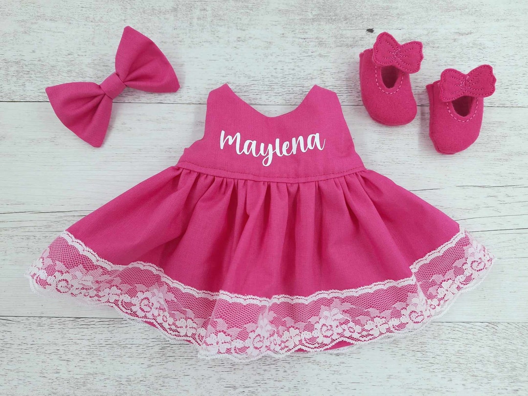 Handmade Custom Rag Doll Clothing, Personalized Dress, Dress up Doll ...