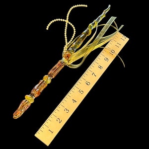 Magic Wand Made With Amber Purple Blown Glass, Fairy Wand, Renaissance ...