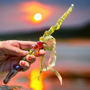 Magic Wand Made With Amber Purple Blown Glass, Fairy Wand, Renaissance ...