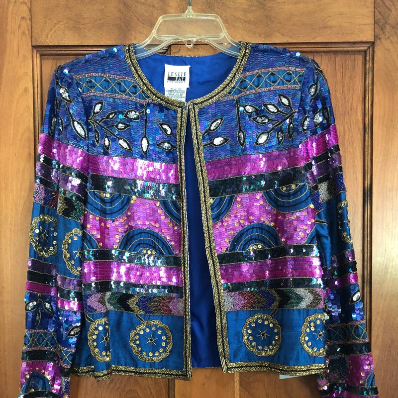 Beaded Silk Jacket - Etsy