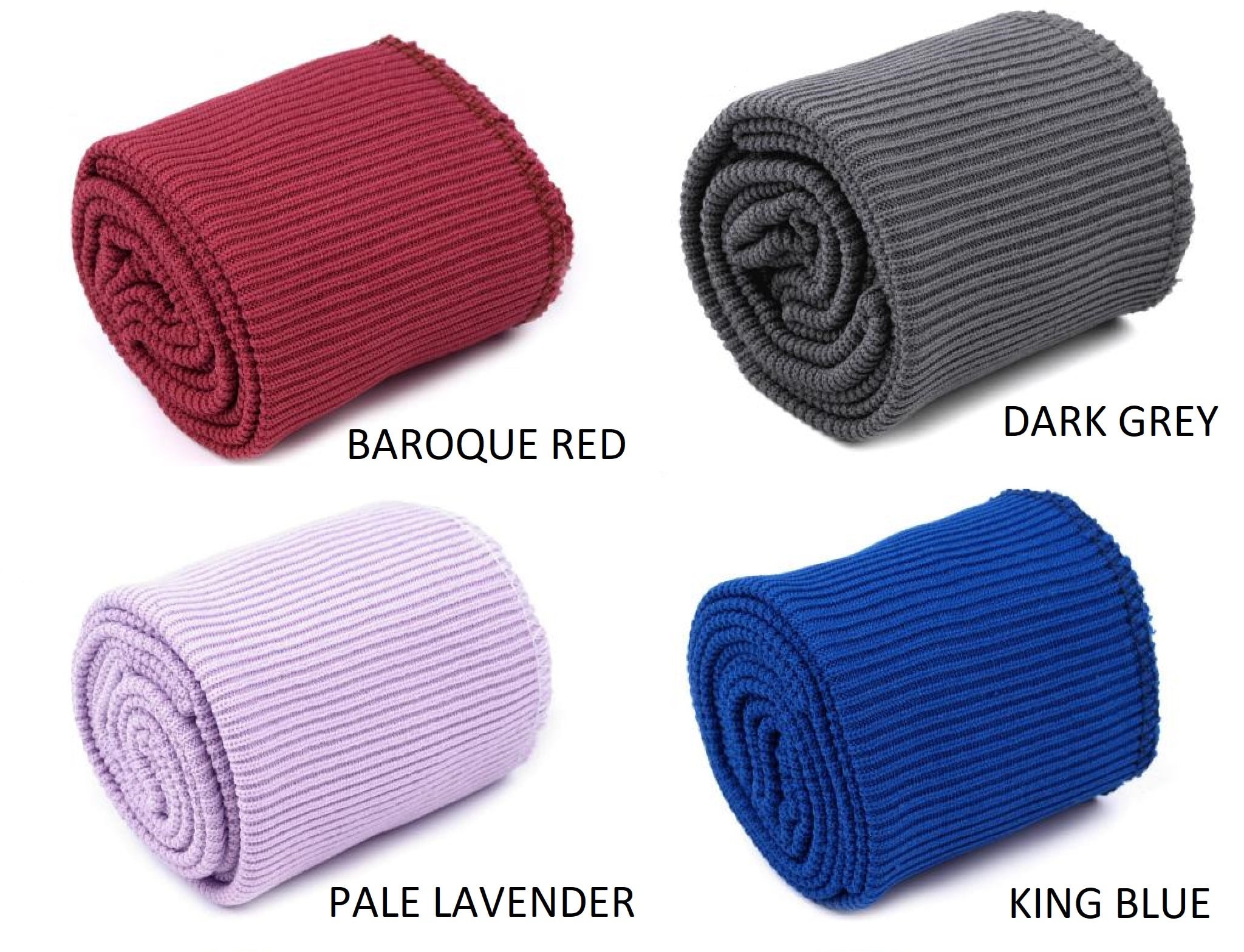 26 Colours Set of Elastic Rib Knit Fabric Depth 7 Cm 2x - Etsy UK