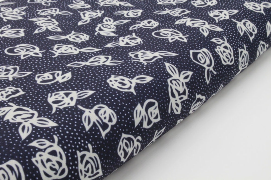 Hermione Navy John Kaldor Fabric 100% Polyester 147 Cm 115 - Etsy