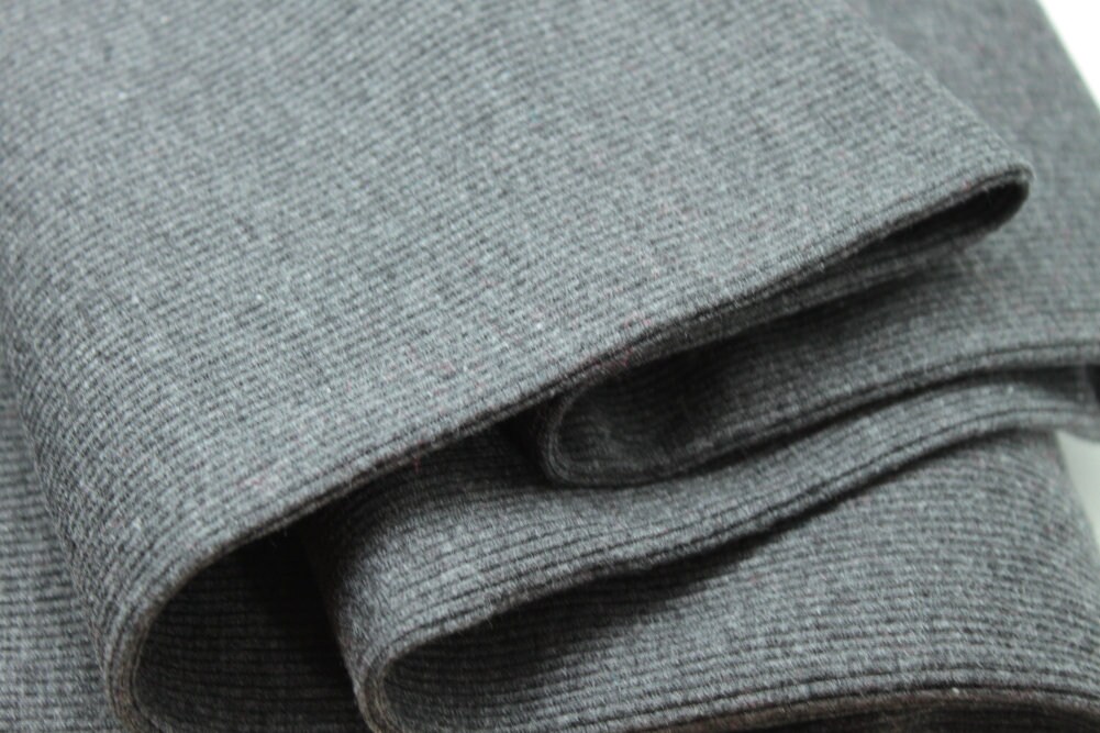Charcoal Rib Knit Tube 2 X 45 Cm Ribbing Weight 430 Gsm 95% - Etsy UK