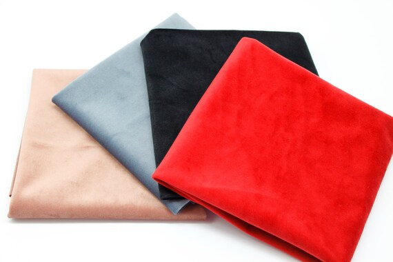 Velvet Fat Quarter Pack 4 Pieces Suitable for Craft - Etsy