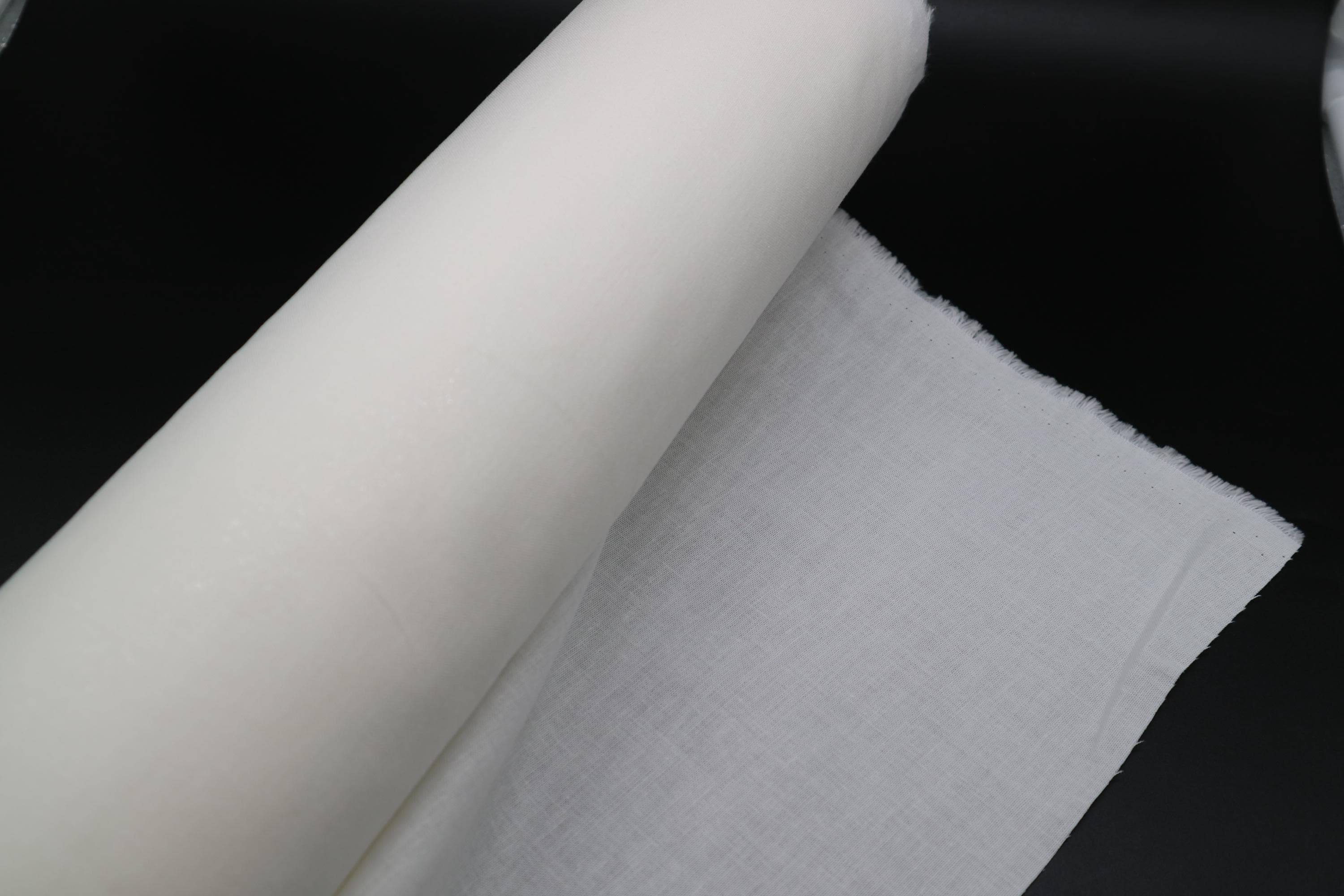 White Cotton Fusible Interfacing: Woven Stabilizer, 57" Wide - Etsy
