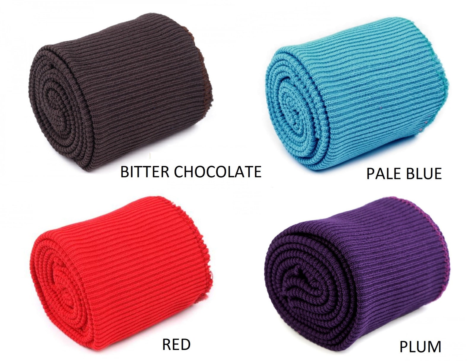 26 Colours Set of Elastic Rib Knit Fabric Depth 7 Cm 2x - Etsy UK