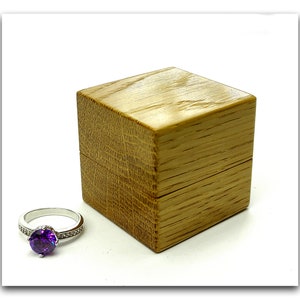 Wood Engagement Ring Box for Proposals. Luxury Ring Bearer Box for Wedding. Unique Wooden Ring Box for Her. Etsy Ireland