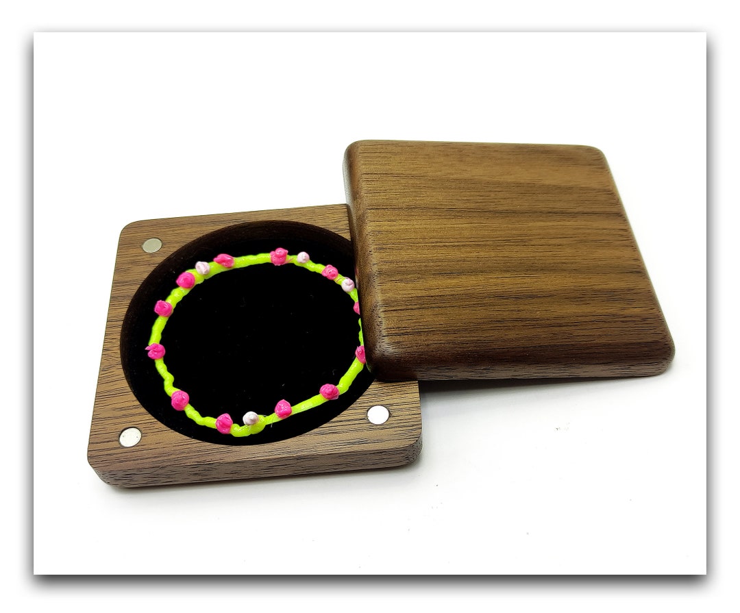 Elegant Wood Bracelet Box. Handmade Storage Jewelry Box. Walnut Box for ...