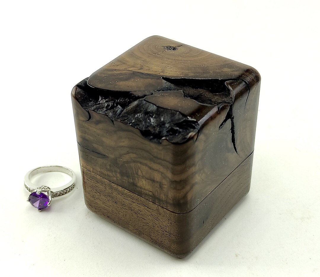 Unique Wooden Proposal Ring Box. High Quality Engagement Ring Box ...