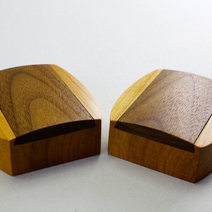 Wooden Sliding Ring Box for Angagement. Handmade Wood Ring Box for ...
