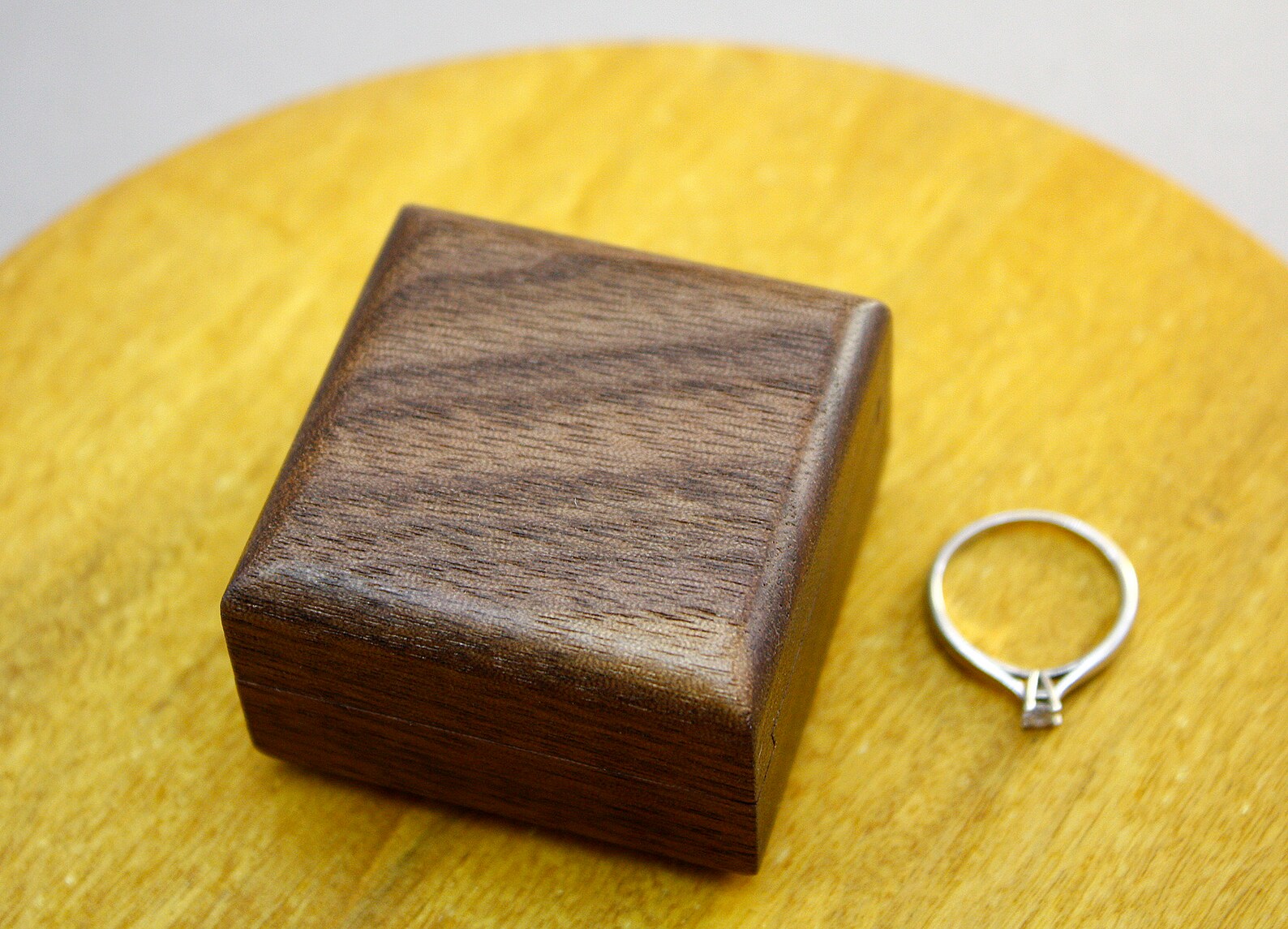 Wooden Sliding Pocket Ring Box for Angagement Small Wood Ring - Etsy