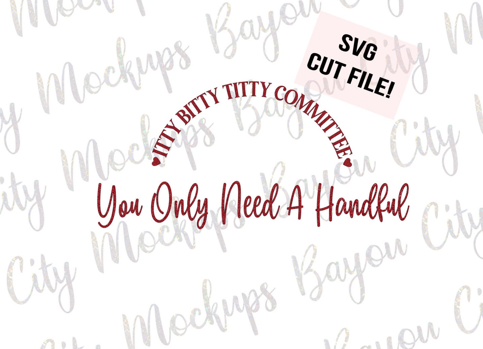 Itty Bitty Titty Committee Svg Cut Files Silhouette Cricut Etsy