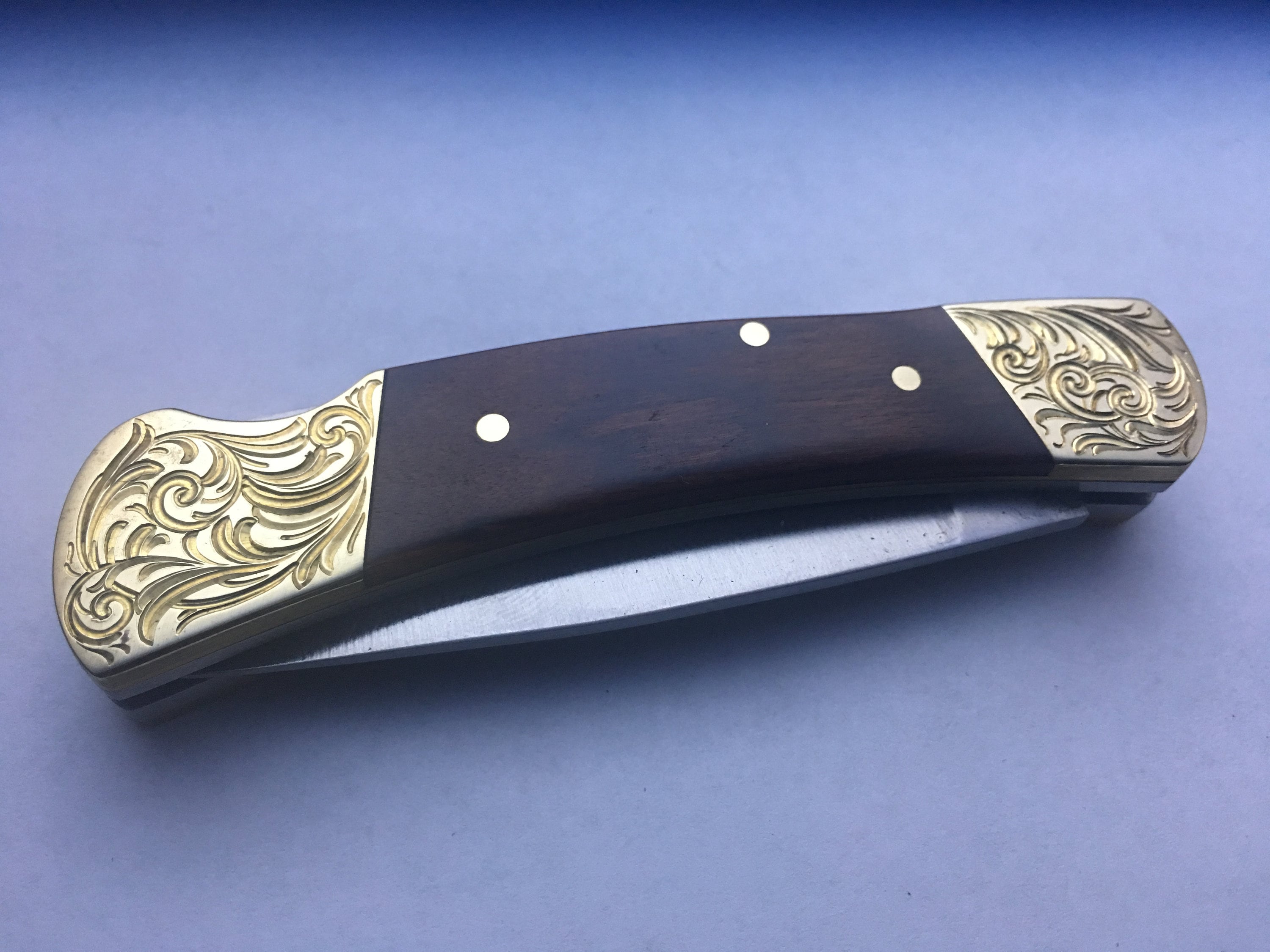 Custom Hand Engraved Bright-cut Scroll Design Folding Knife - Etsy