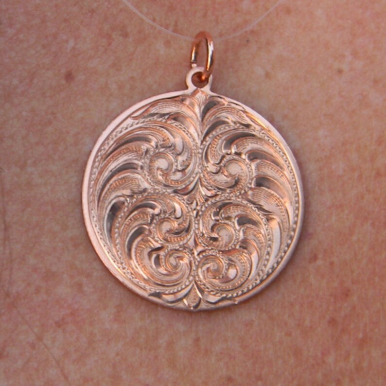 Hand Engraved Flowing Symmetrical Sparkling Scroll Design - Etsy