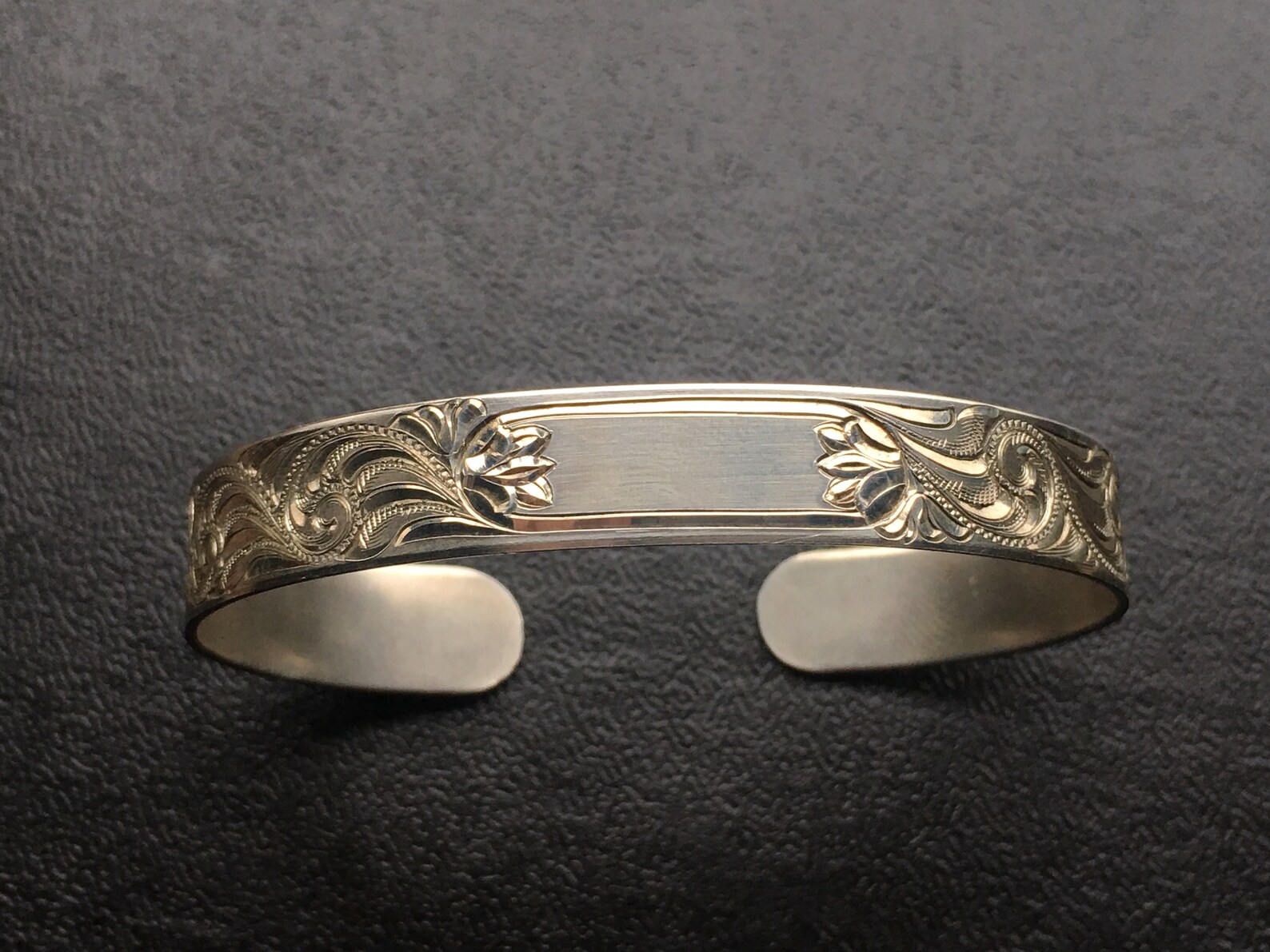 Hand Engraved western Bright-cut Flowing Scroll - Etsy