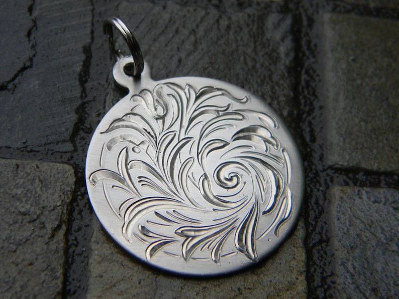 Hand Engraved Bright-cut Flowing Scroll and Flower Design - Etsy
