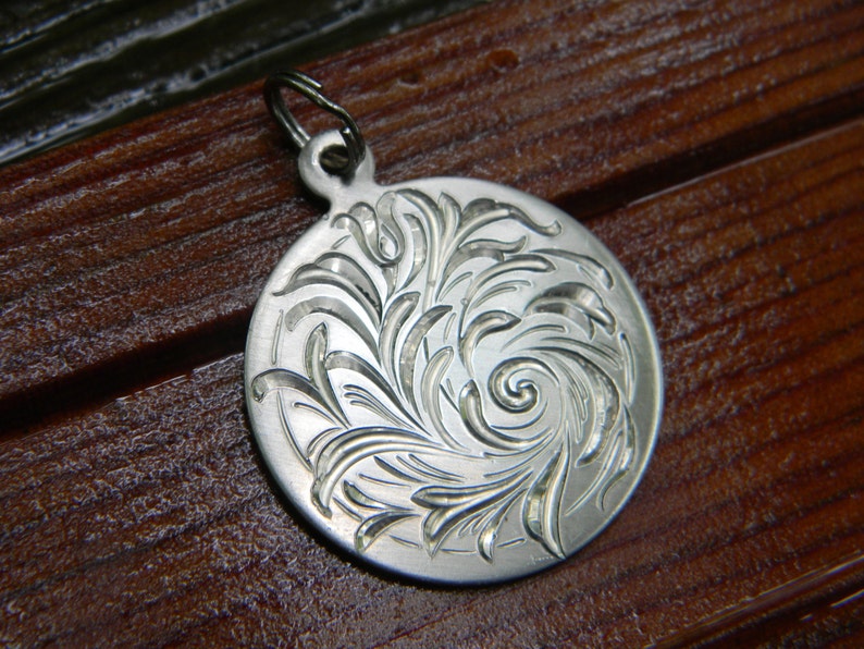 Hand Engraved Bright-cut Flowing Scroll and Flower Design - Etsy