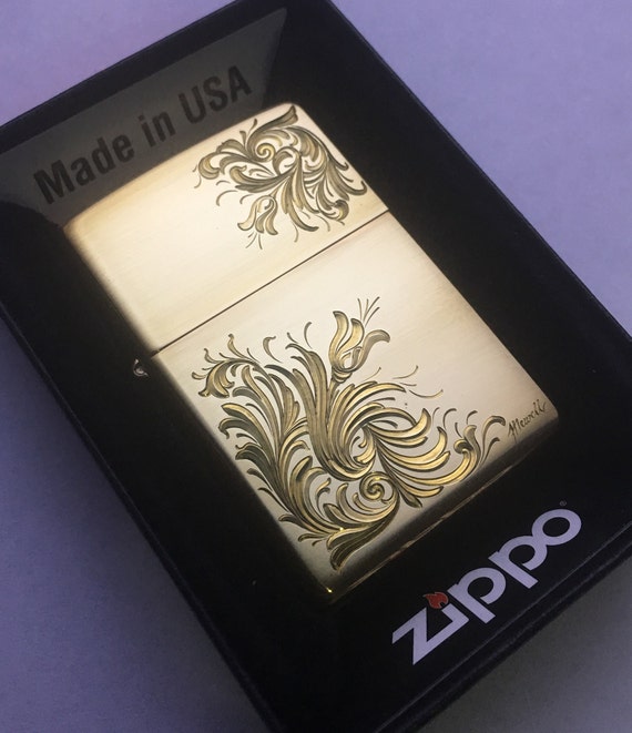 Lighters Fully hand engraved zippo lighter Art & Collectibles ...