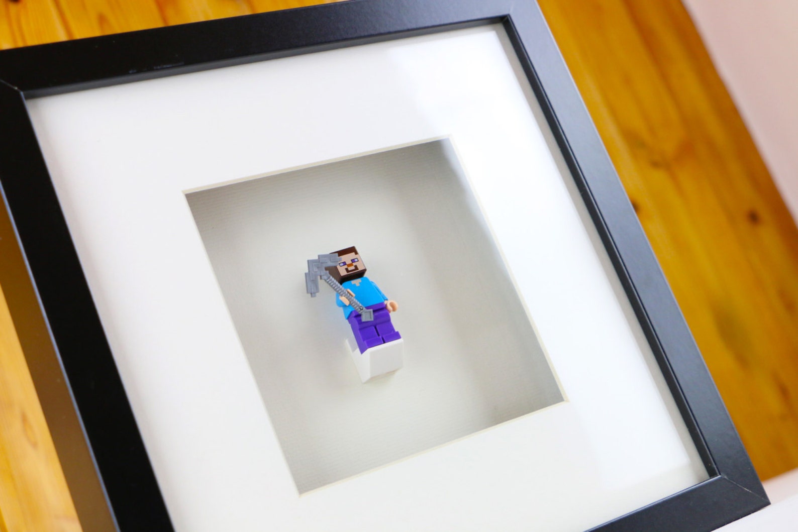 Minecraft Steve LEGO Minifigure Frame - Etsy