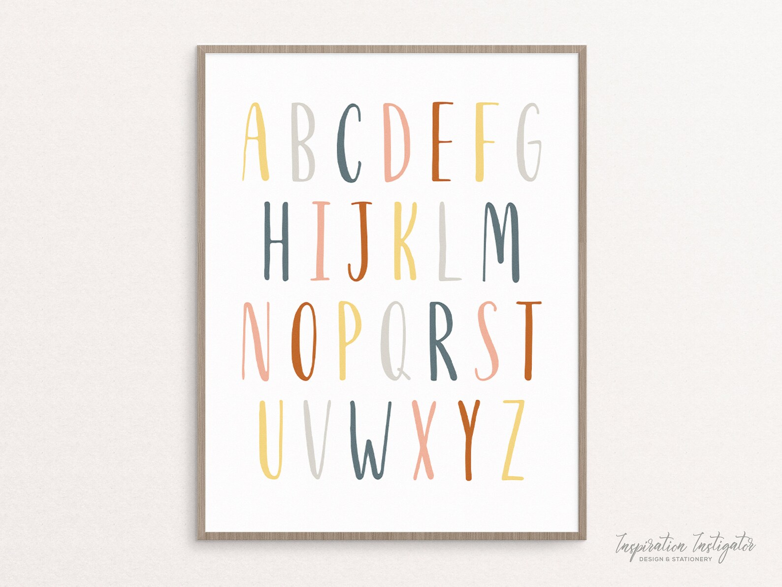Autumn Sunrise Alphabet and Number Prints, Instant Download - Etsy