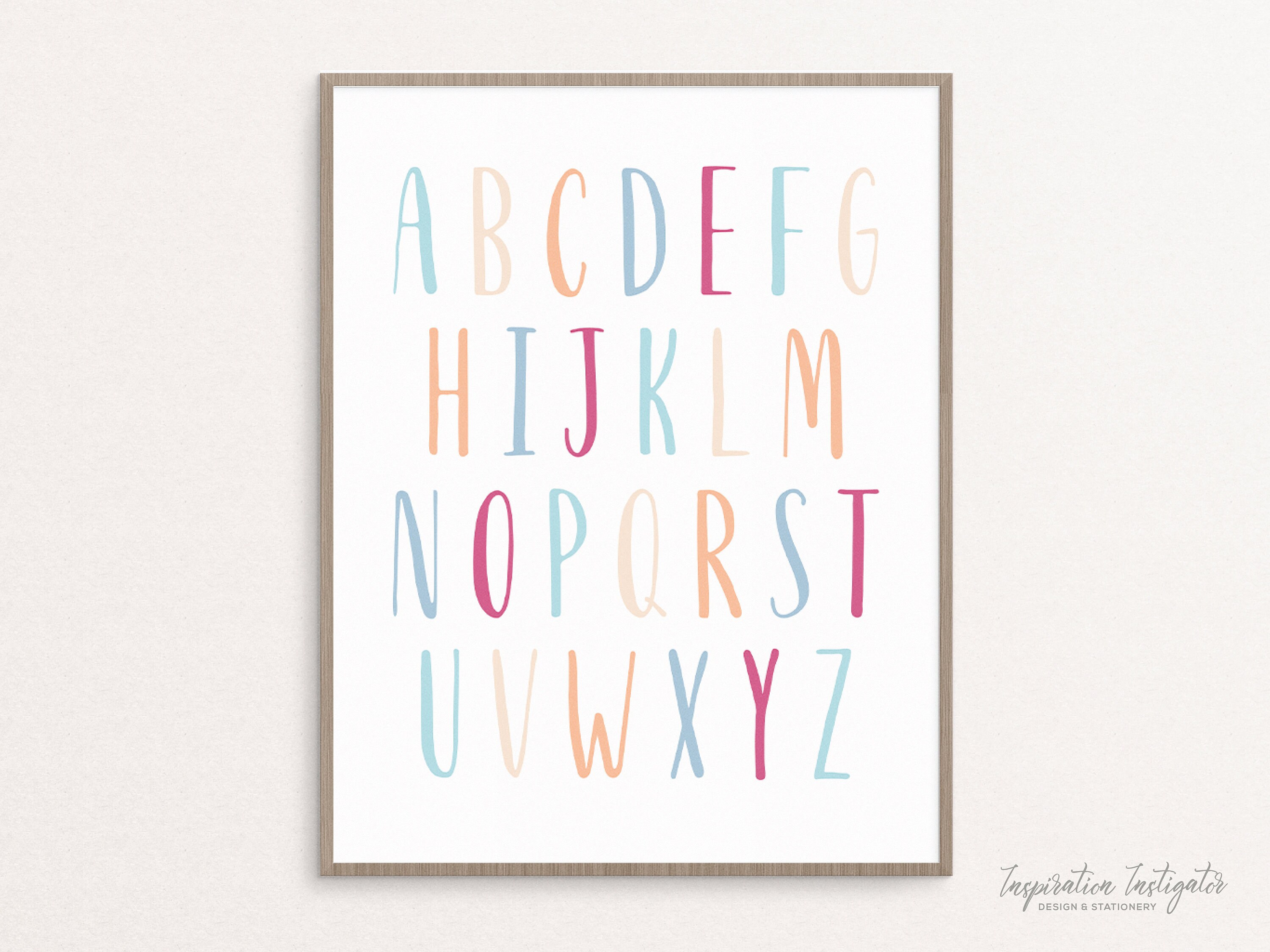 Wild Flamingo Alphabet and Number Prints, Instant Download - Etsy