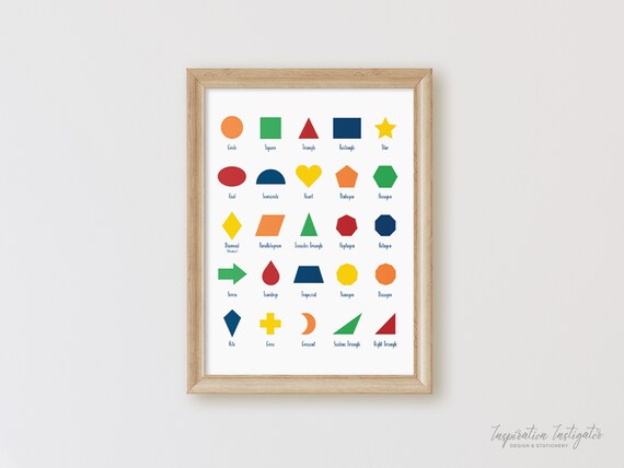 Traditional Shapes Print Instant Download - Etsy