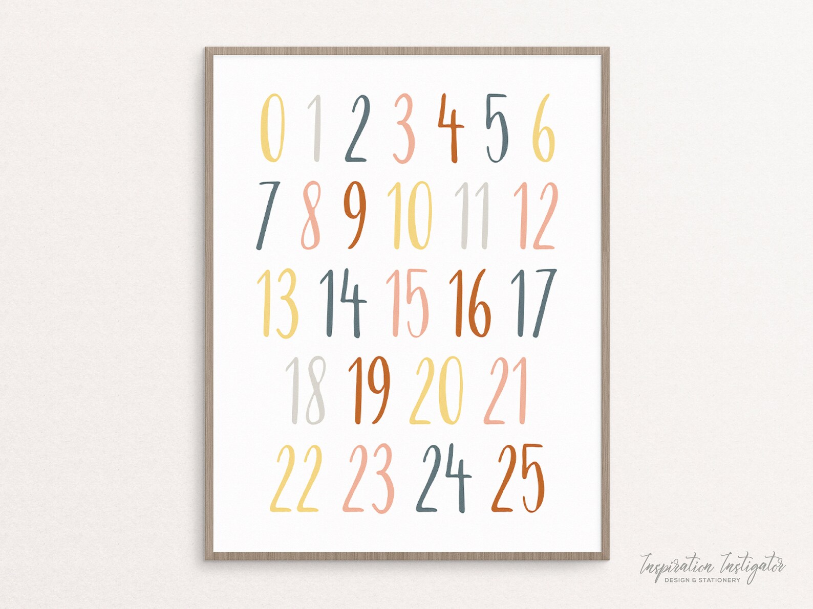 Autumn Sunrise Alphabet and Number Prints, Instant Download - Etsy