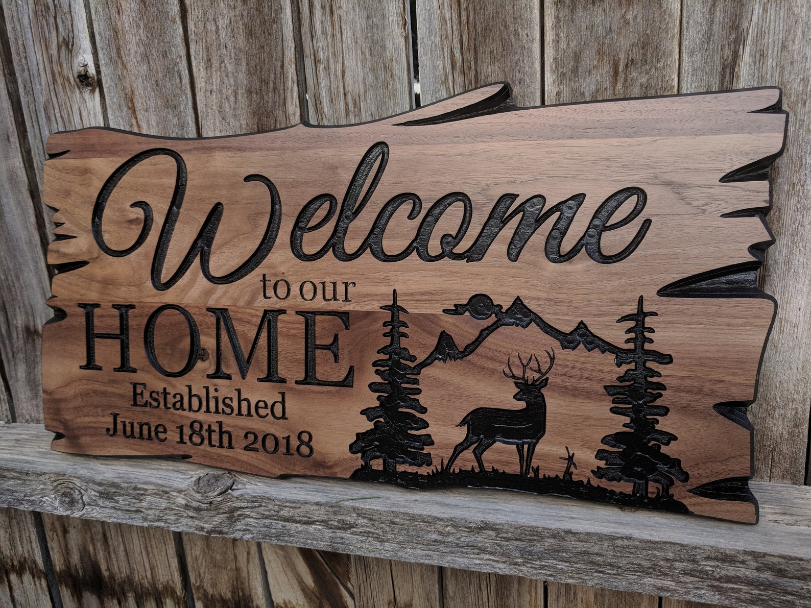 Custom Outdoor Wood Signs Personalized Farmhouse Decor Welcome Sign ...